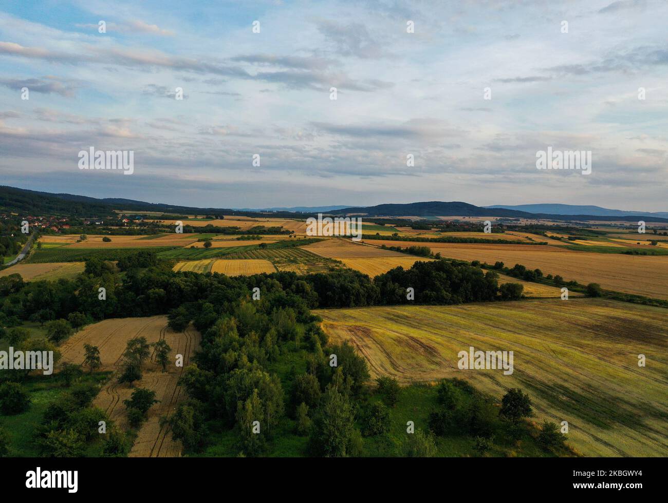 Aerial view of Dolnyslask, Poland, on July 19, 2019. (Photo by ...