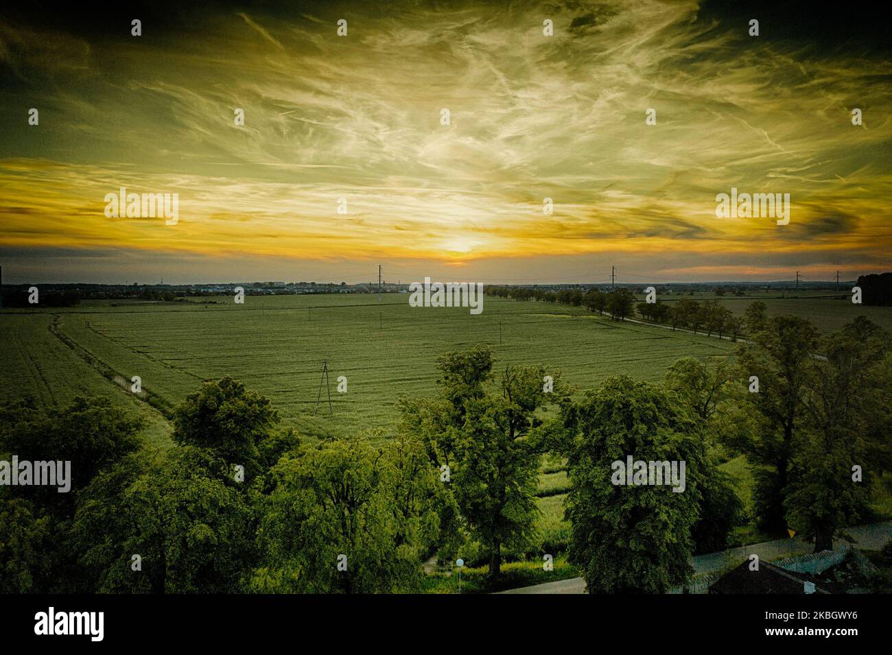 Aerial view of dolnyslask hi-res stock photography and images - Alamy