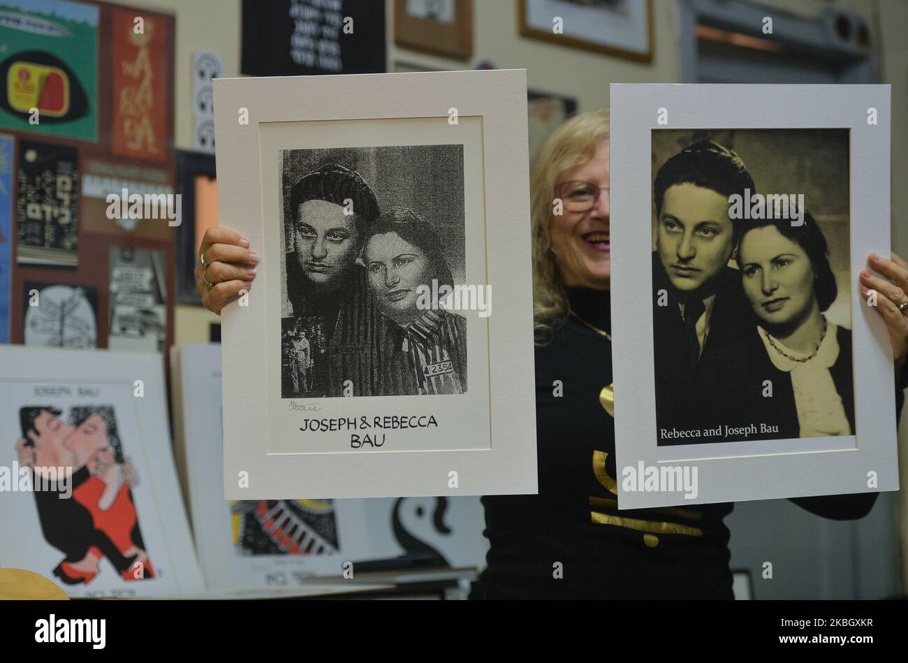 Hadasa Bau her parents photos inside 'Joseph Bau house' Museum in Tel ...