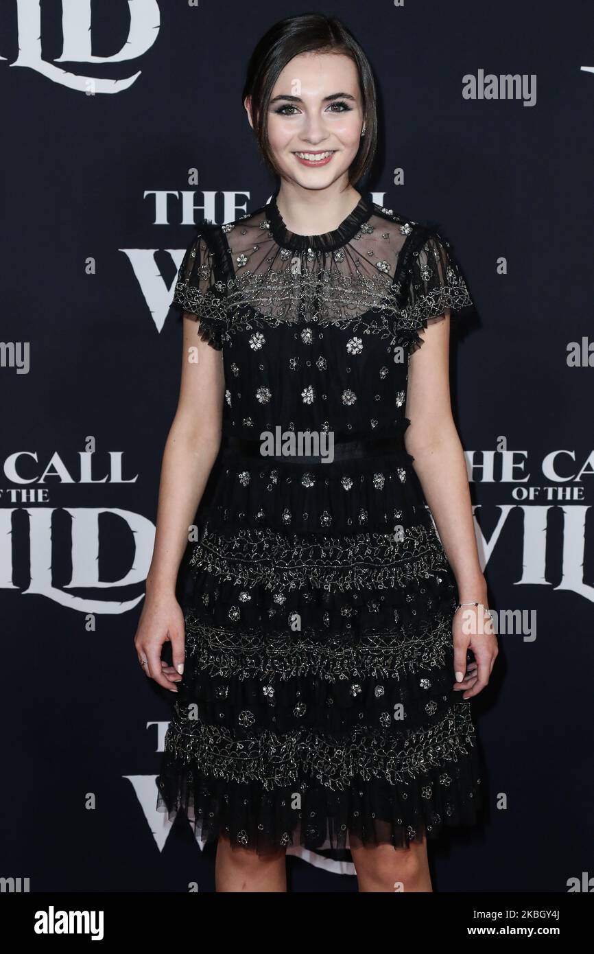 HOLLYWOOD, LOS ANGELES, CALIFORNIA, USA - FEBRUARY 13: Lara McDonnell ...