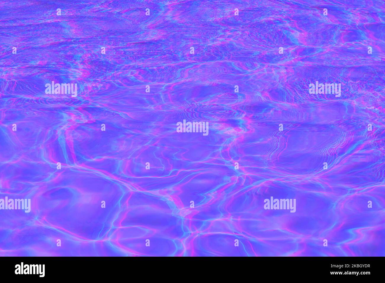 Purple transparent holographic water surface texture with ripples ...