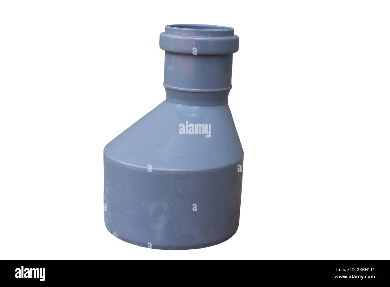 on a white background pipe transition to the smaller diameter pipe ...