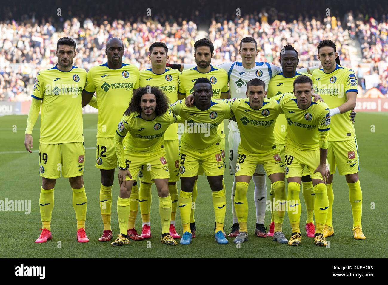 Getafe team during the match between FC Barcelona and Getafe CF ...