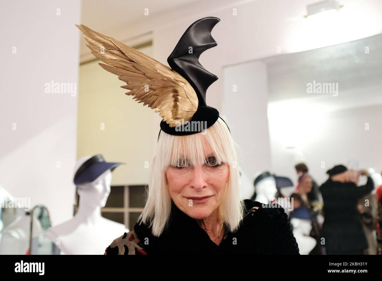 Virginia Bates attends the Stephen Jones Millinery Presentation during ...