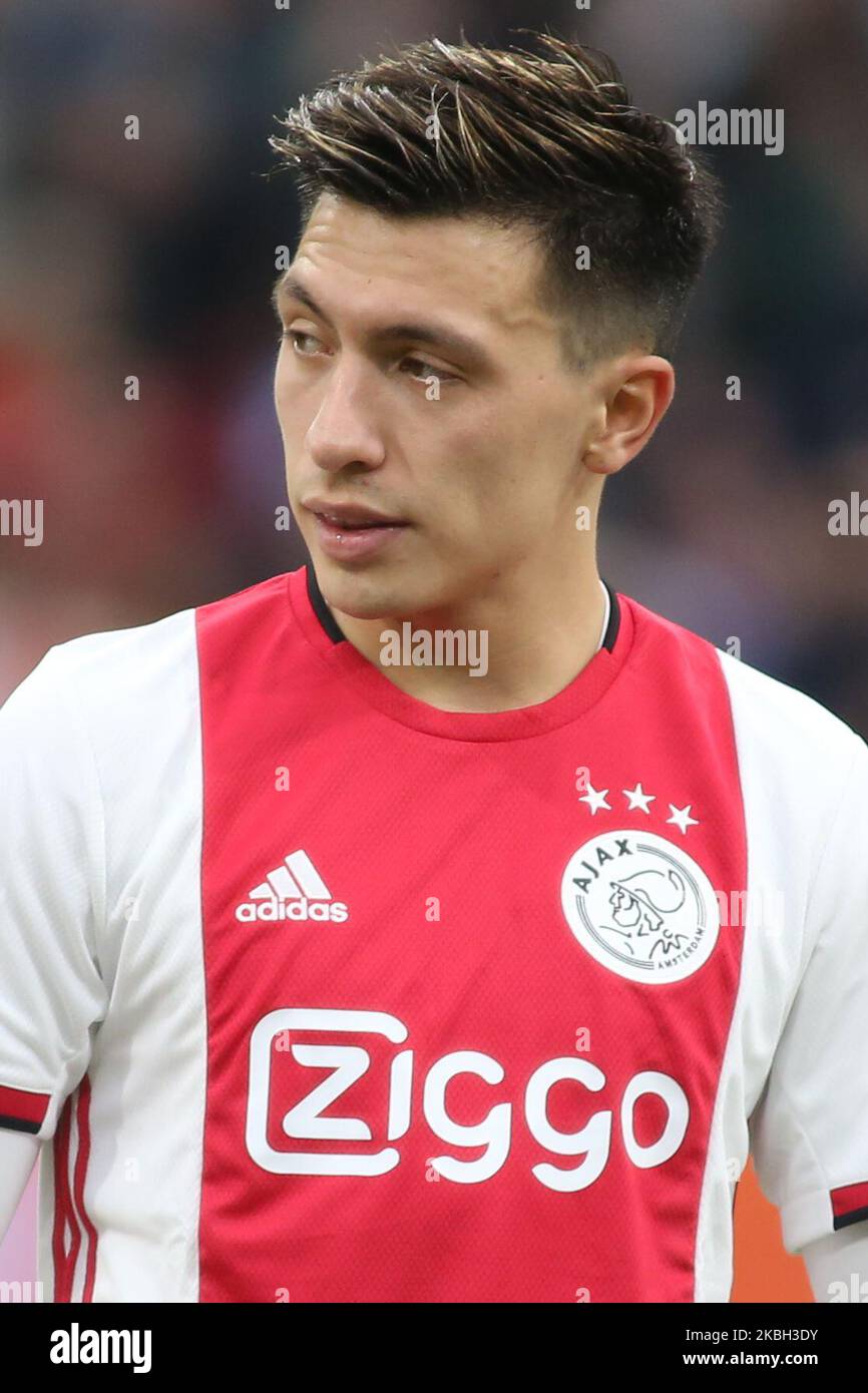Lisandro Martinez (Ajax) looks on during the 2019/20 Eredivisie fixture between AFC Ajax and RKC ...