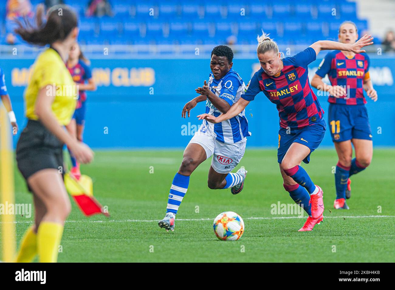 Ana-Maria Crnogorcevic and Peace Efih during the match between FC ...