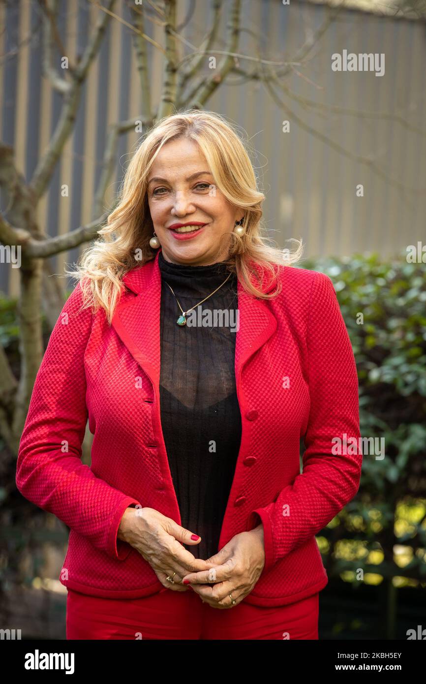 Simona Izzo attends the photocall of the new Fiction TV '' La Vita ...