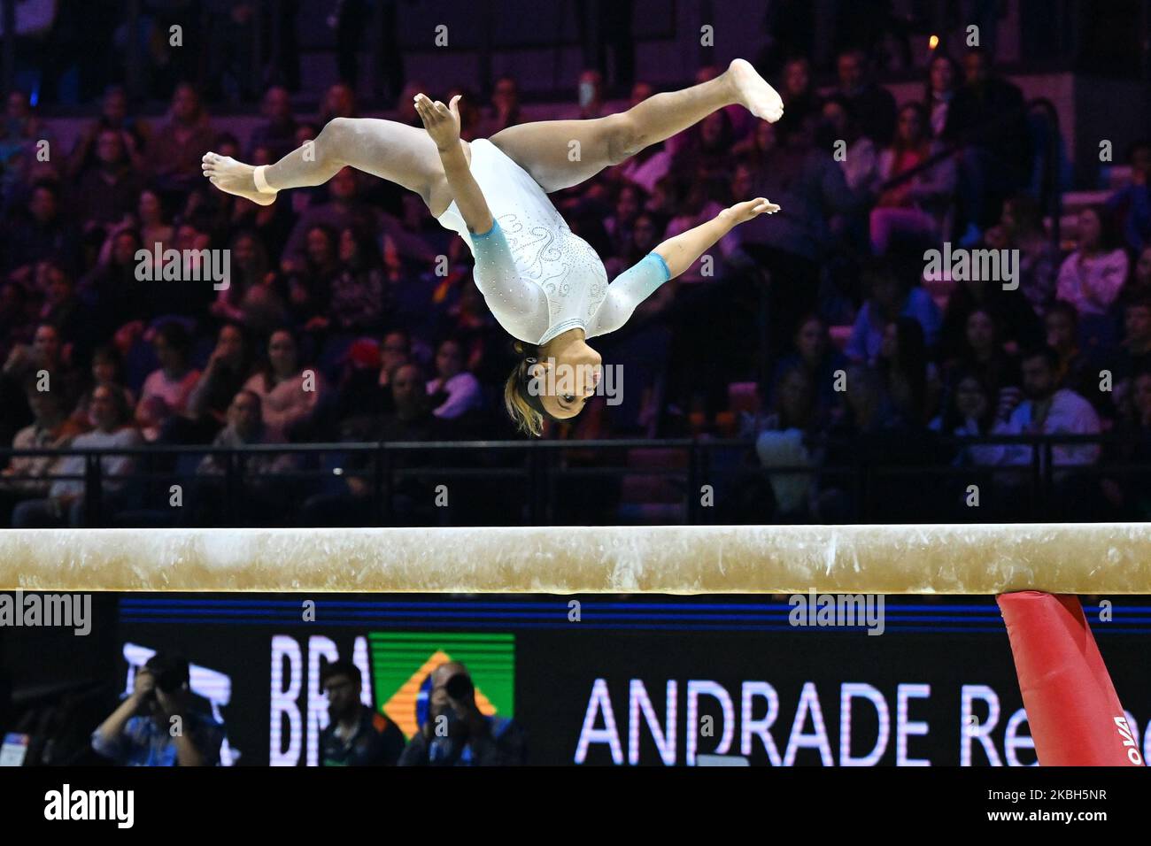 Liverpool, UK. 03rd Nov, 2022. Rebeca Andrade (BRA) beam during ...