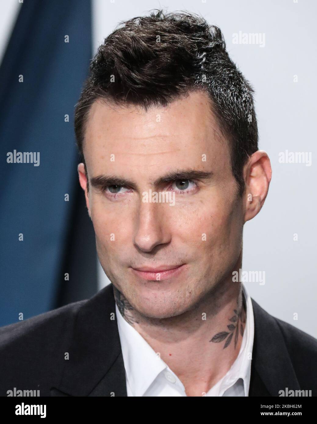 BEVERLY HILLS, LOS ANGELES, CALIFORNIA, USA - FEBRUARY 09: Singer Adam ...