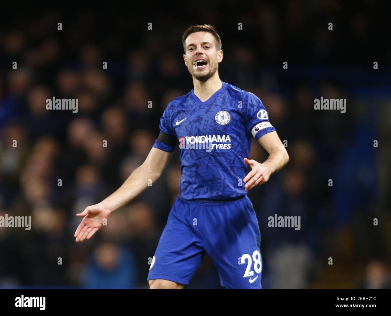 Chelsea's Cesar Azpilicueta in action during English Premier League ...