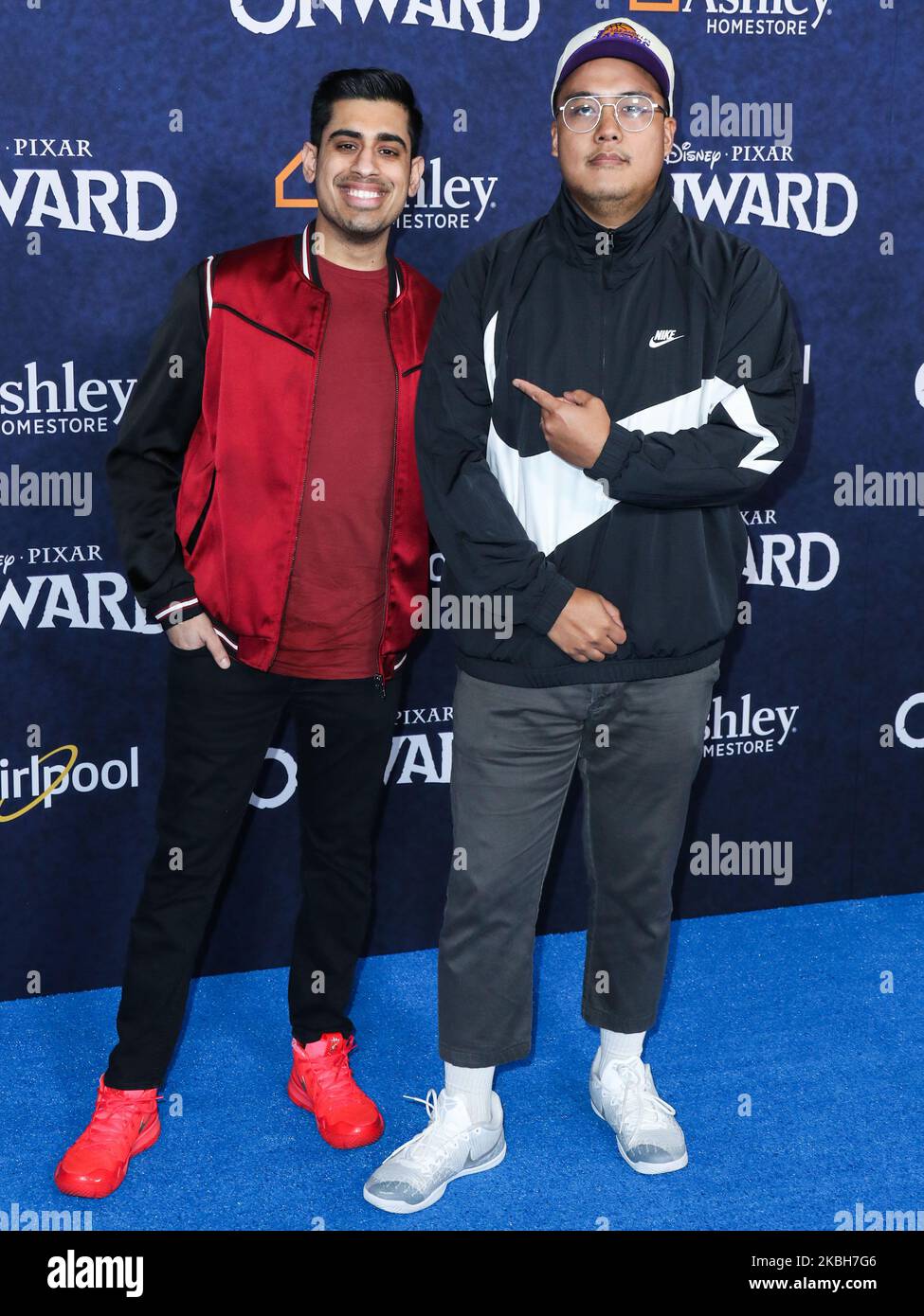 HOLLYWOOD, LOS ANGELES, CALIFORNIA, USA - FEBRUARY 18: Omar Raja and C ...