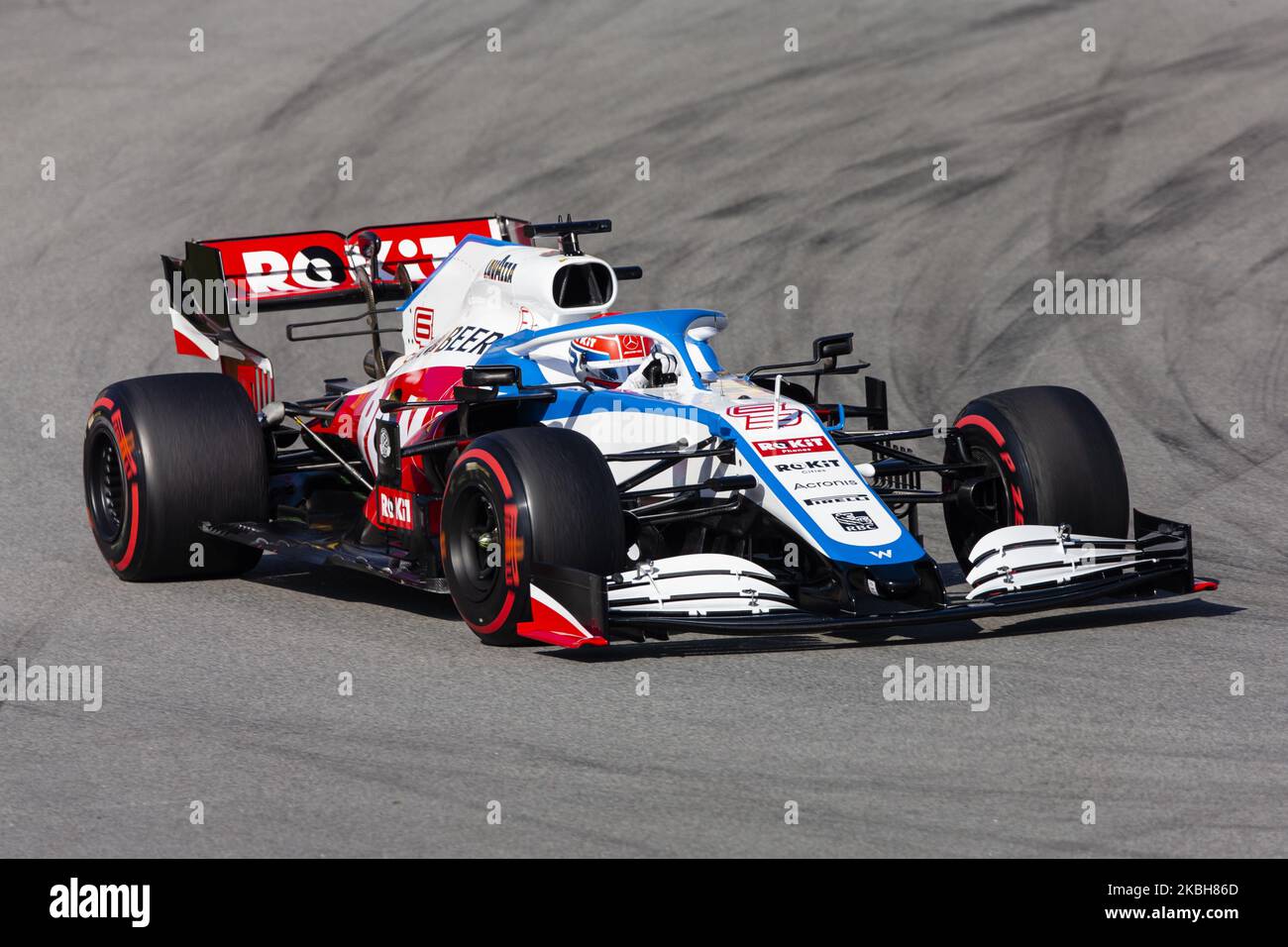 63 RUSSELL George (gbr), Williams Racing F1 FW43, action during the ...