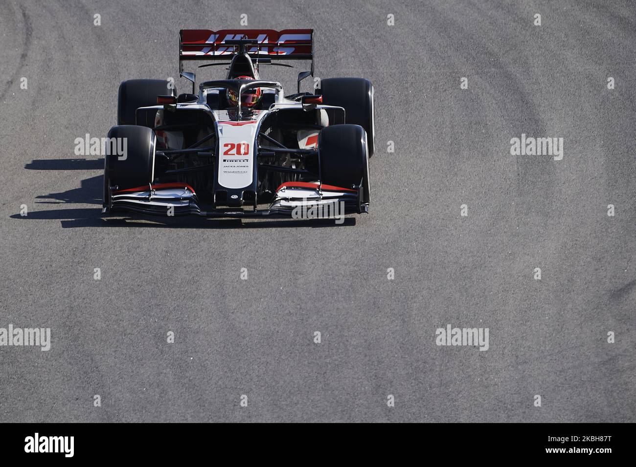 Kevin Magnussen of Denmark driving the (20) Haas F1 Team during day one ...