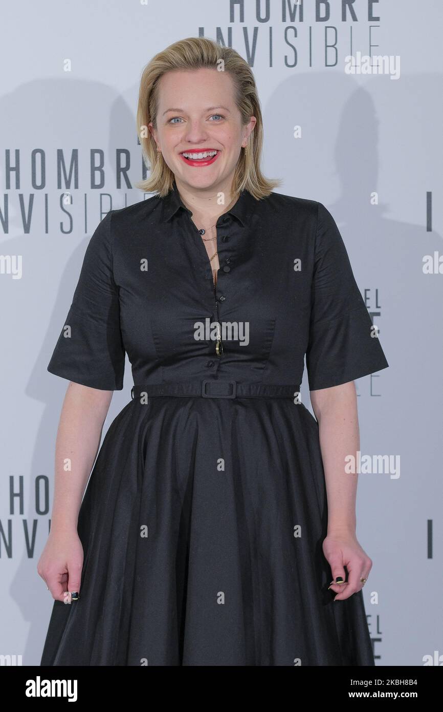 American actress elisabeth moss attends hi-res stock photography and ...