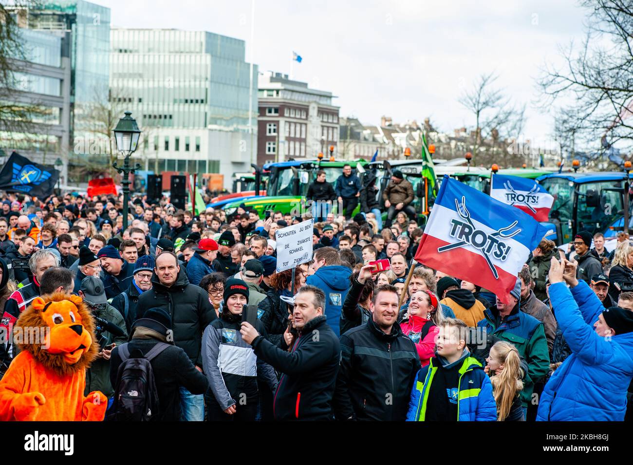 Thousands of farmers are listening the speeches, during the new protest ...