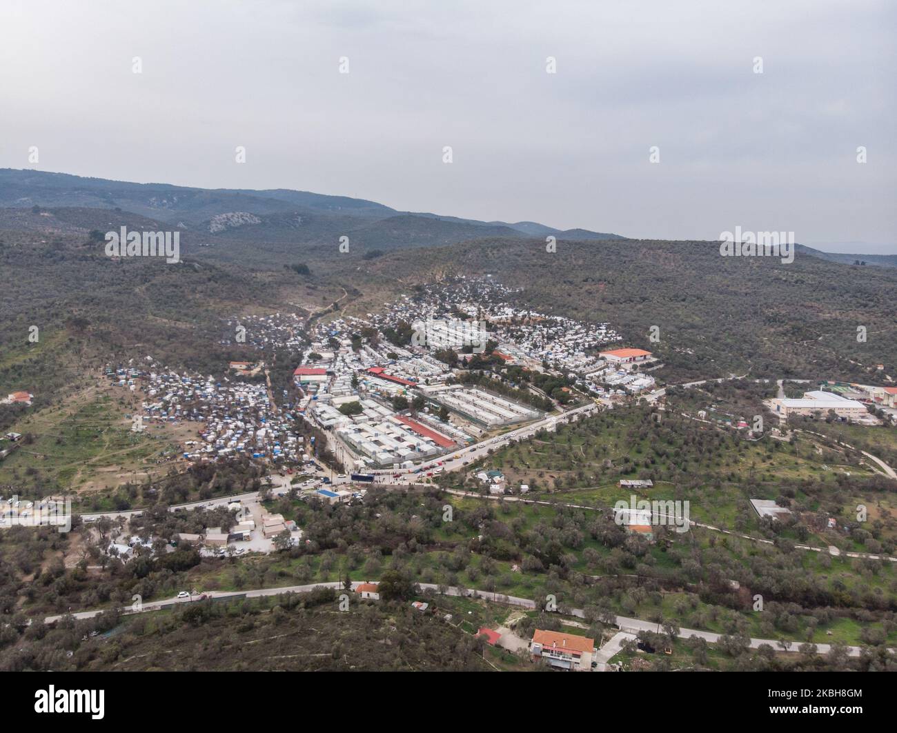 Moria official refugee camp hi-res stock photography and images - Alamy