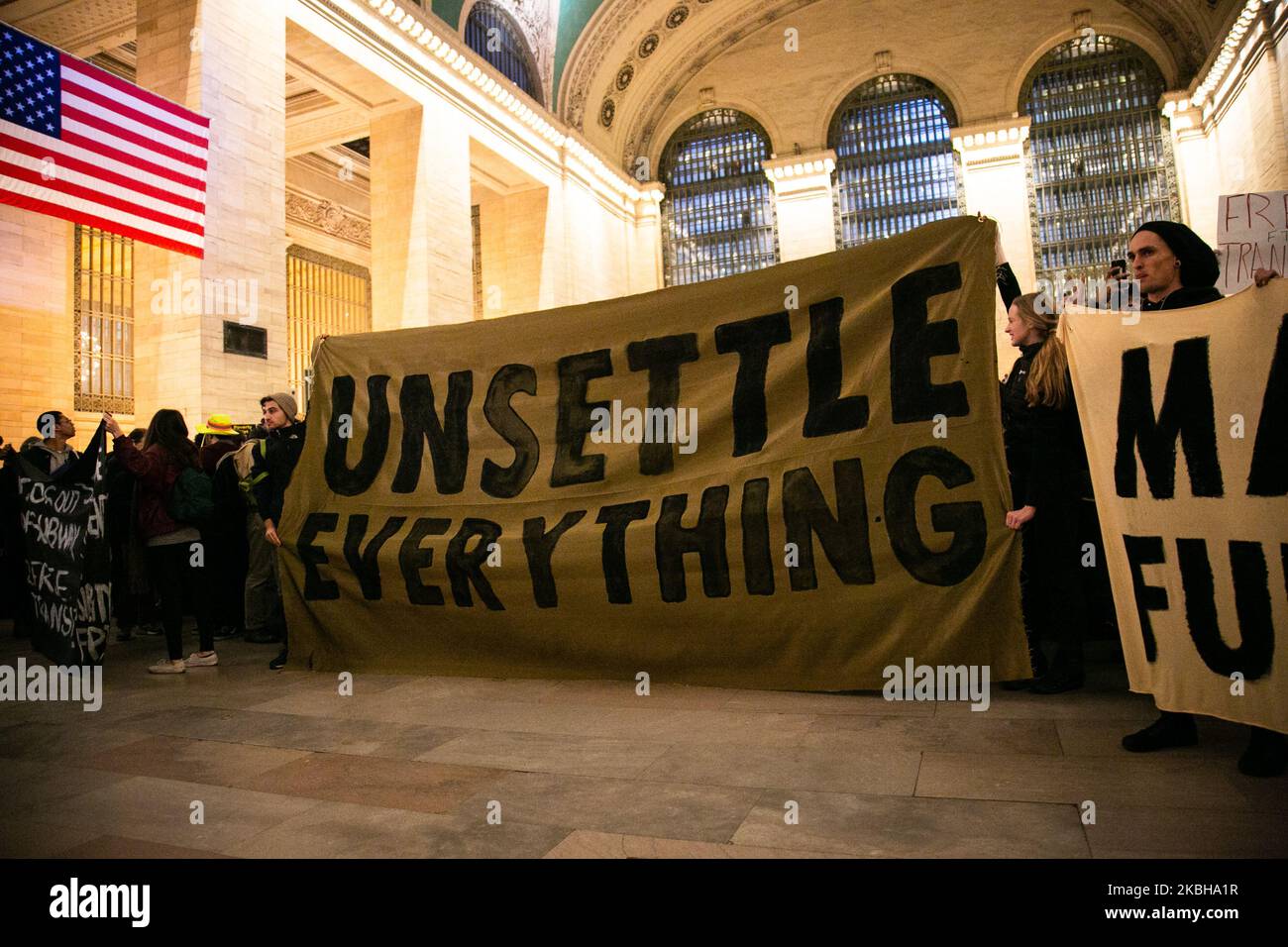 Thousands of demonstrators took to Grand Central in New York City and ...