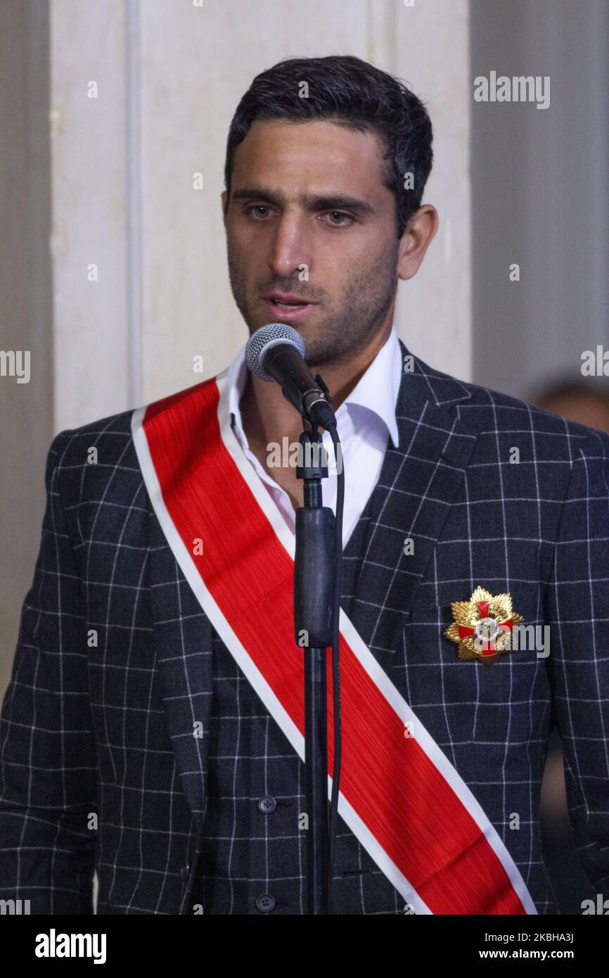 Robert Farah at the ceremony and tribute in the presidency of the ...