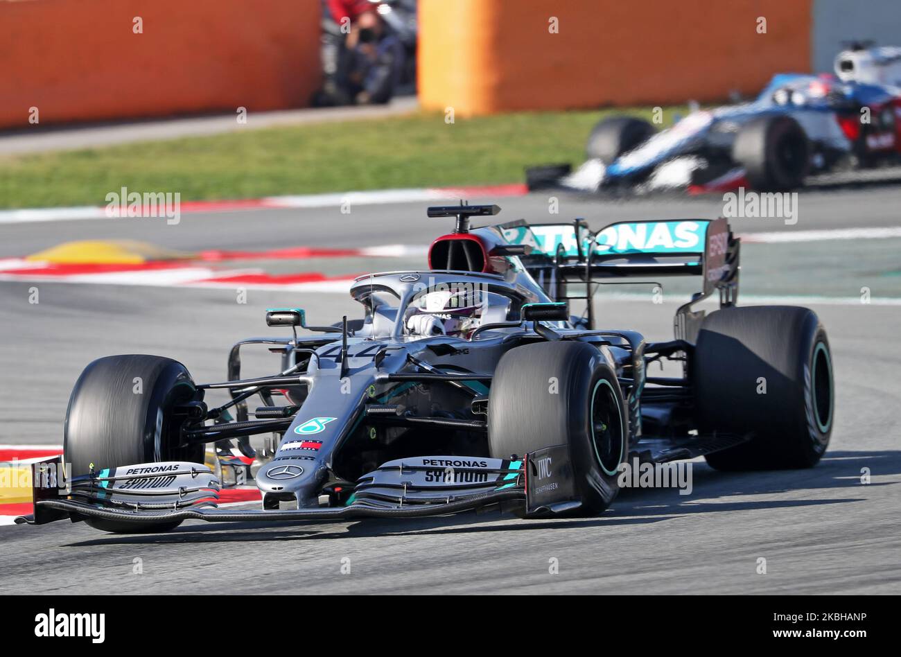 Lewis Hamilton and the Mercedes W11 during the day 2 of the formula 1 ...