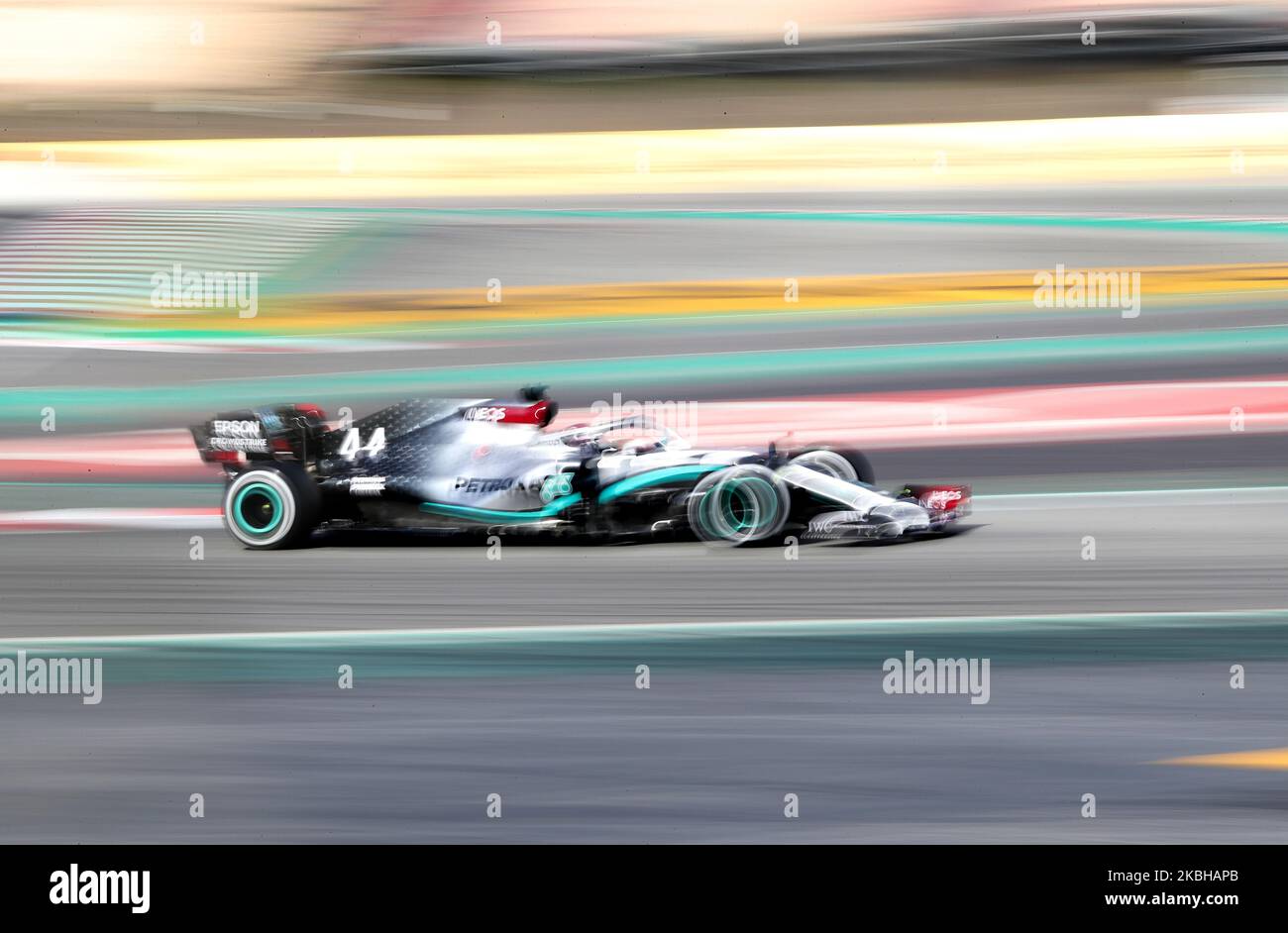 Lewis Hamilton and the Mercedes W11 during the day 2 of the formula 1 ...