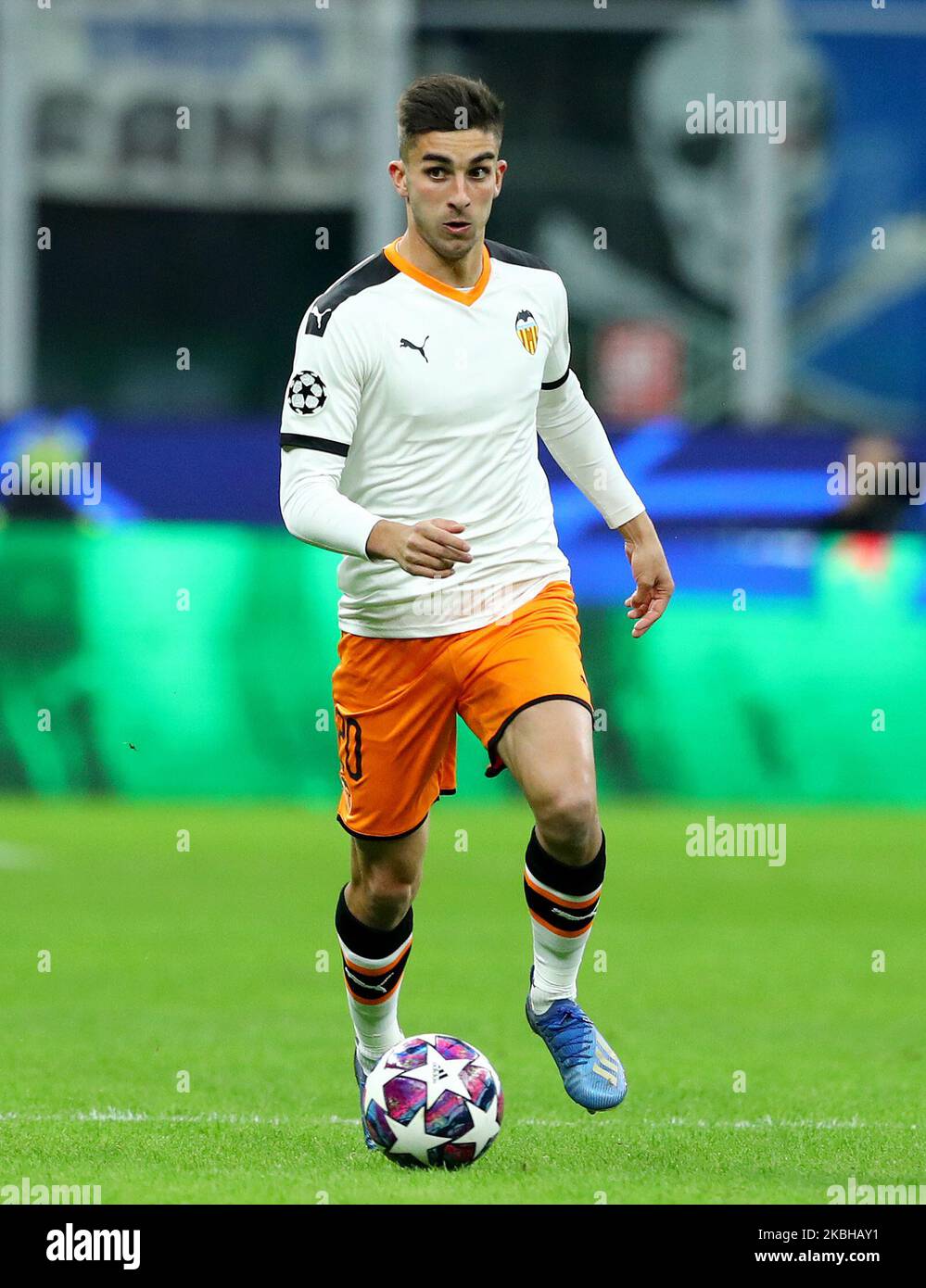 Ferran Torres of Valencia during the UEFA Champions League Round of 16 ...