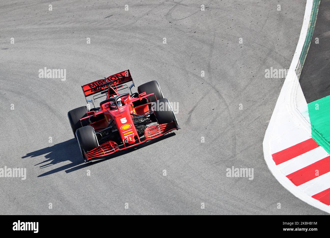 Sebastian Vettel and the Ferrari SF 1000 during the day 2 of the ...
