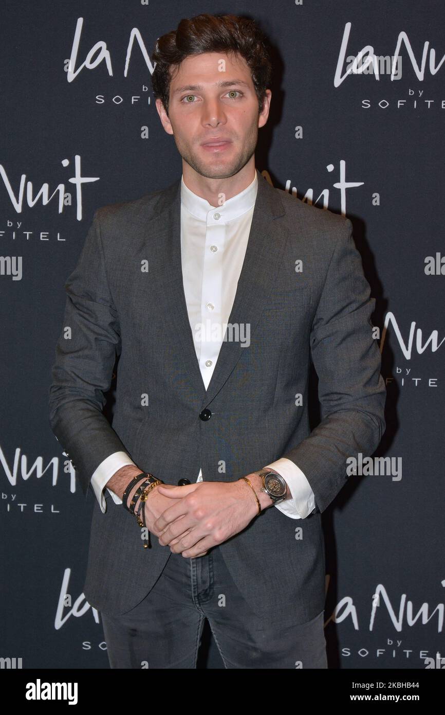 Gabriel Coronel poses for photos during the black carpet of the Opening ...