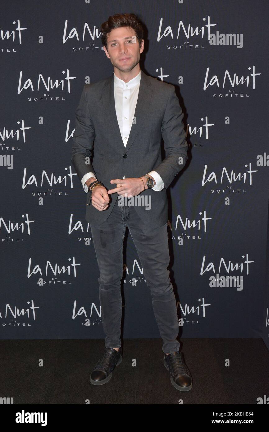 Gabriel Coronel poses for photos during the black carpet of the Opening ...