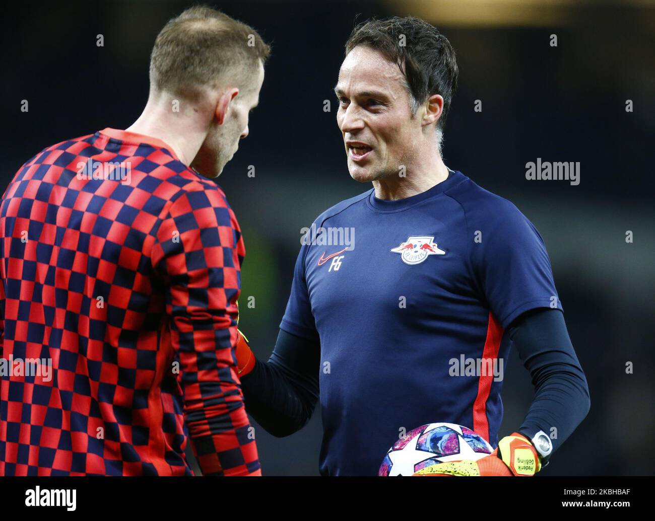 Goalkeeping coach frederik gobling of rb leipzig hi-res stock ...