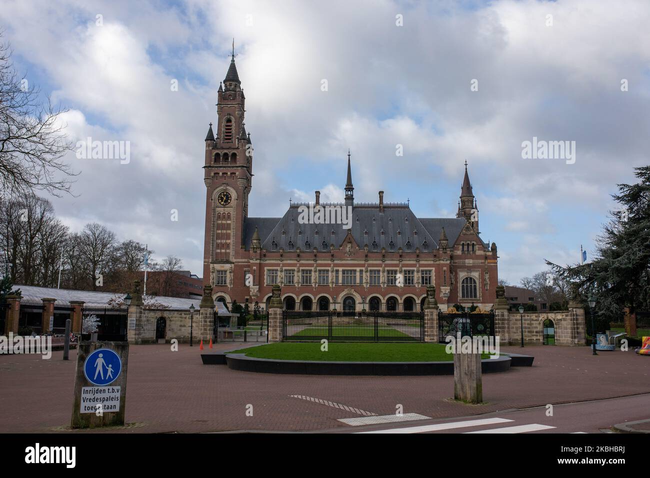 The Peace Palace, an international law administrative building, in The ...
