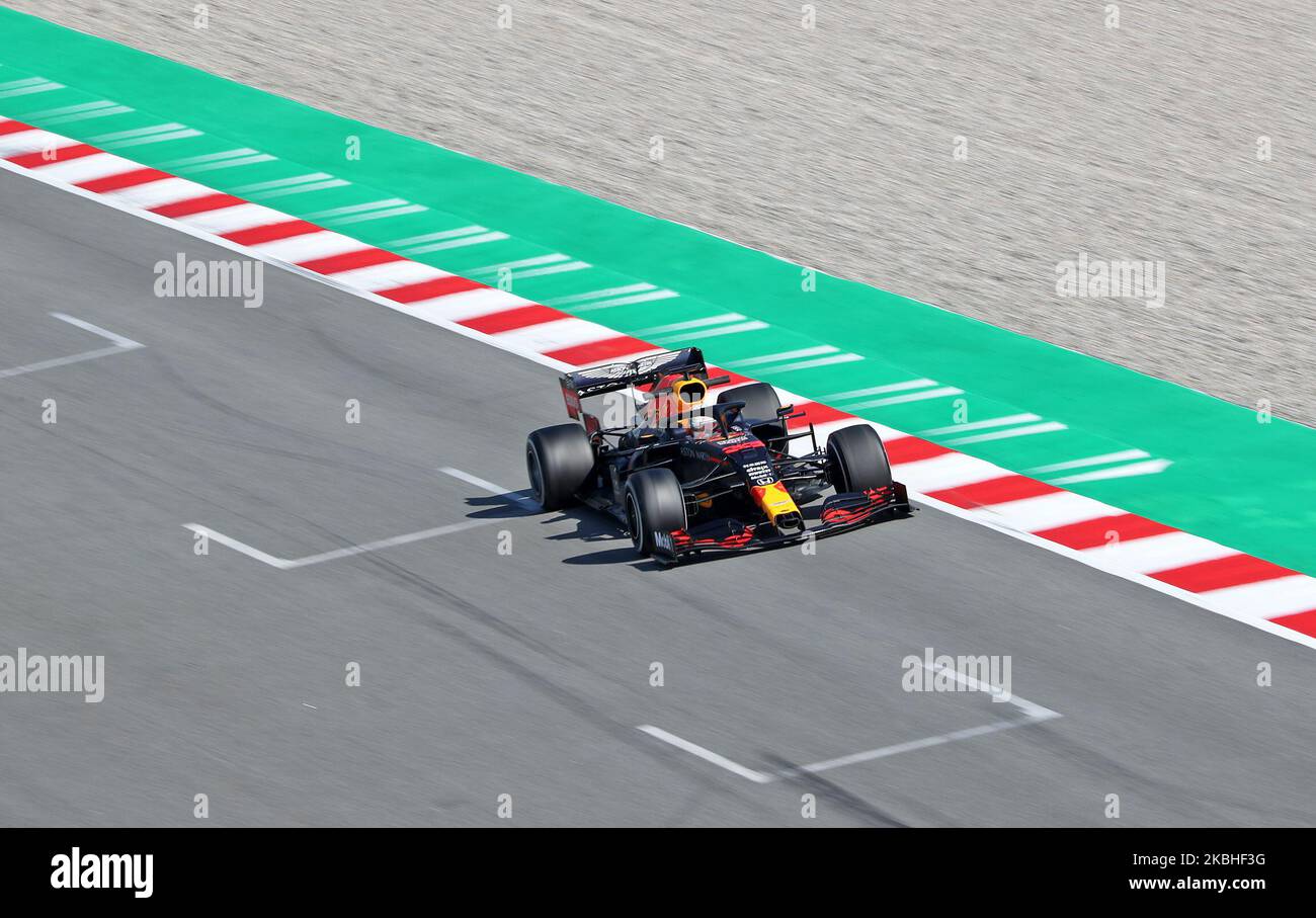 Max Verstappen and the Aston Martin Red Bull RB 16 during the day 3 of ...