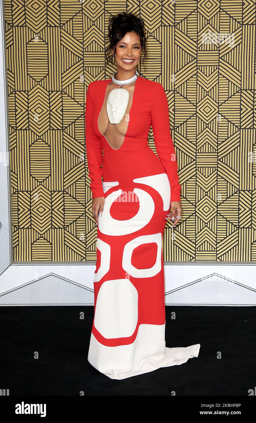 Nov 03, 2022 - London, England, UK - Maya Jama attending Black Panther ...