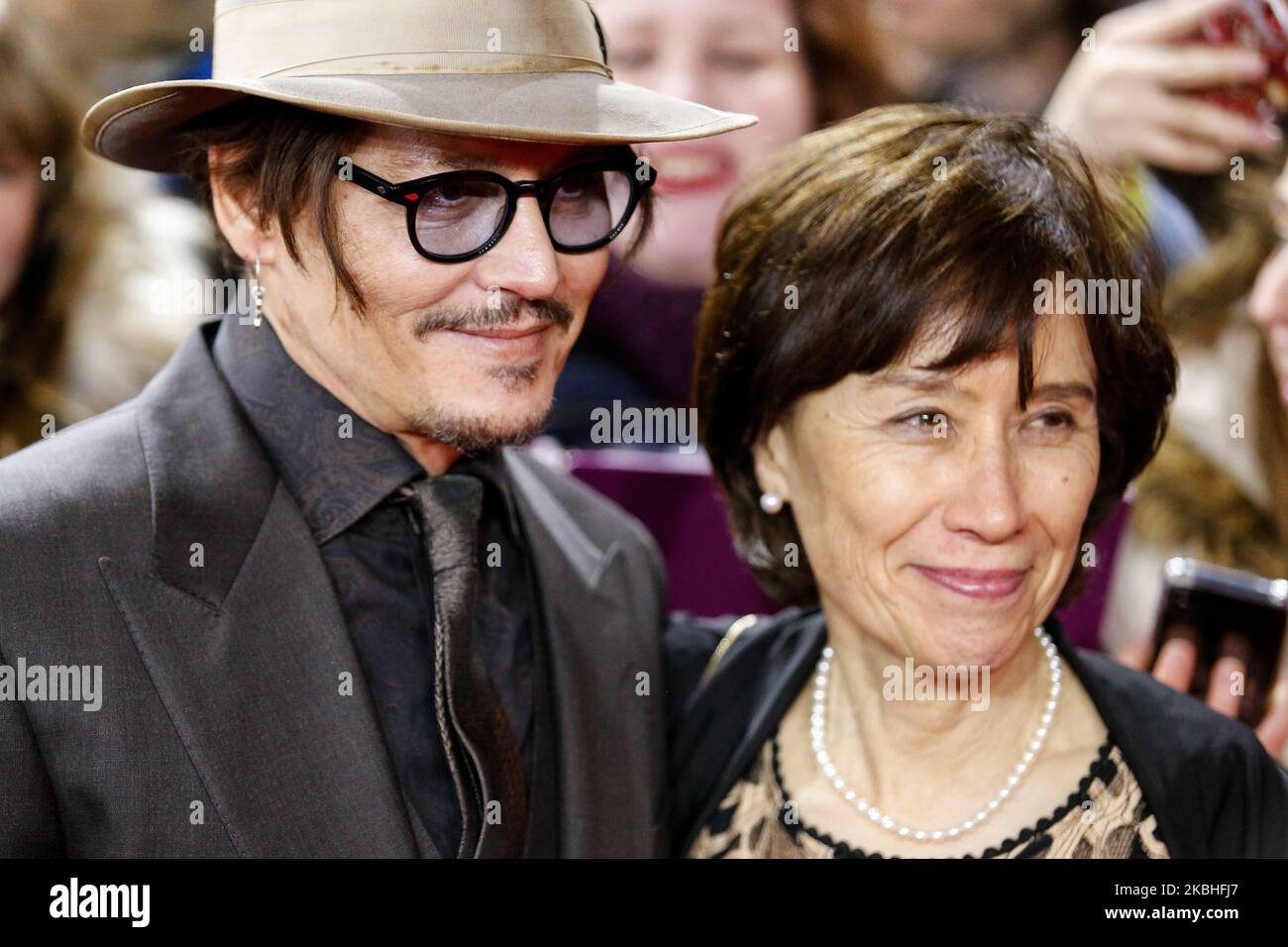 Actors Actor Johnny Depp and author Aileen Mioko Smith arrives on a red ...