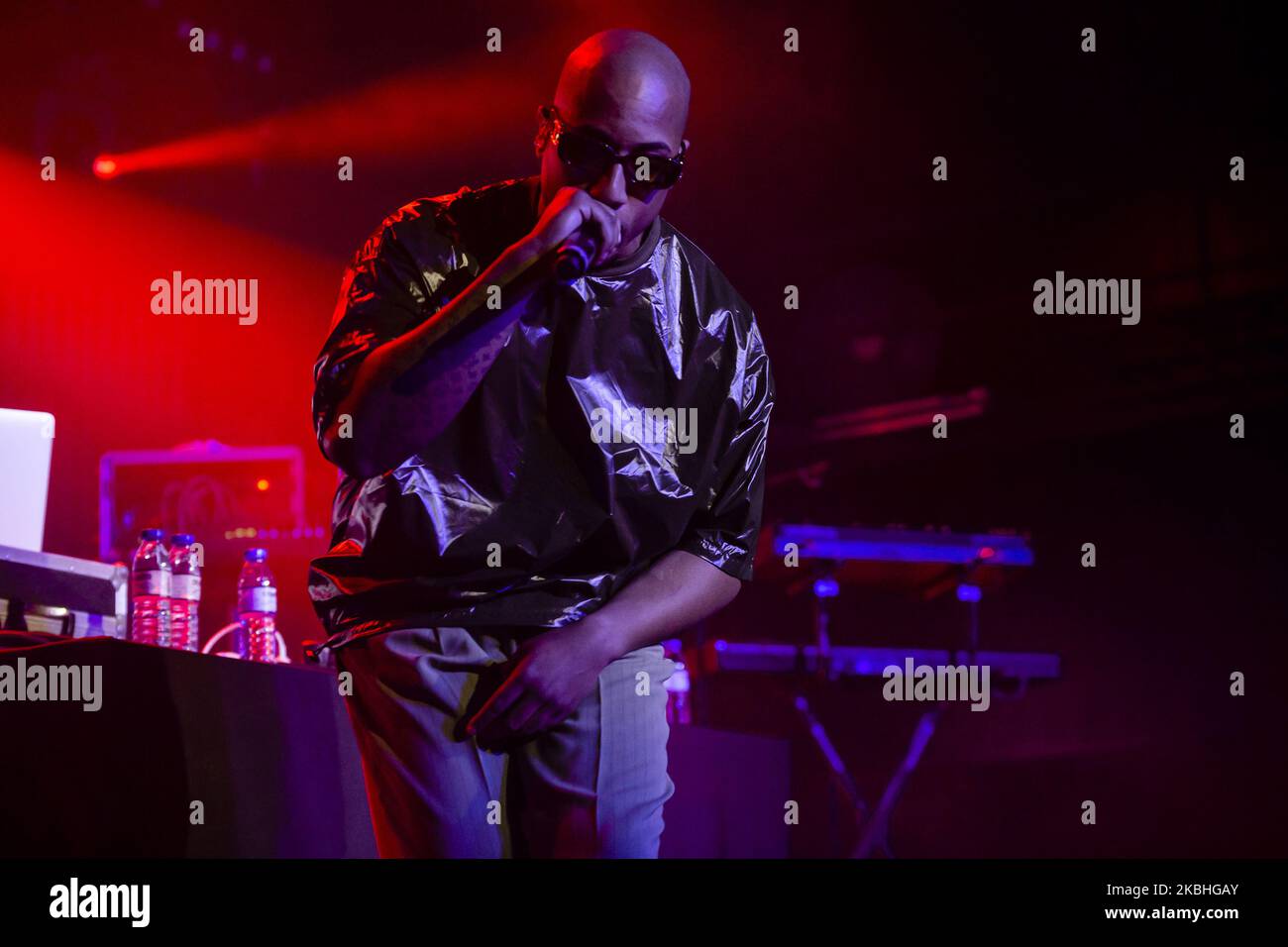 Portuguese Rapper Plutonio performs on stage in Hard Club, on February ...
