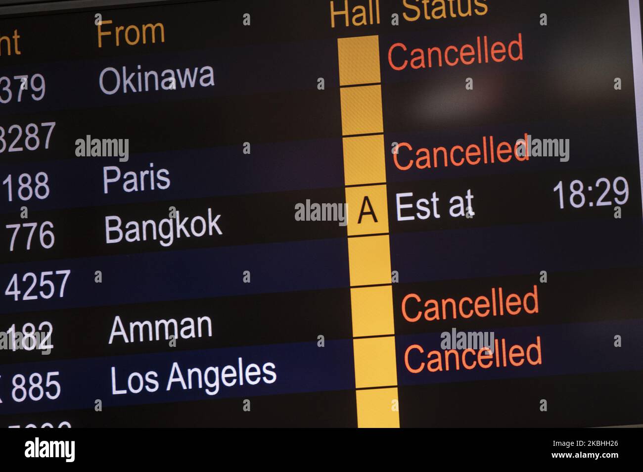 Flight information display hong kong hi-res stock photography and ...