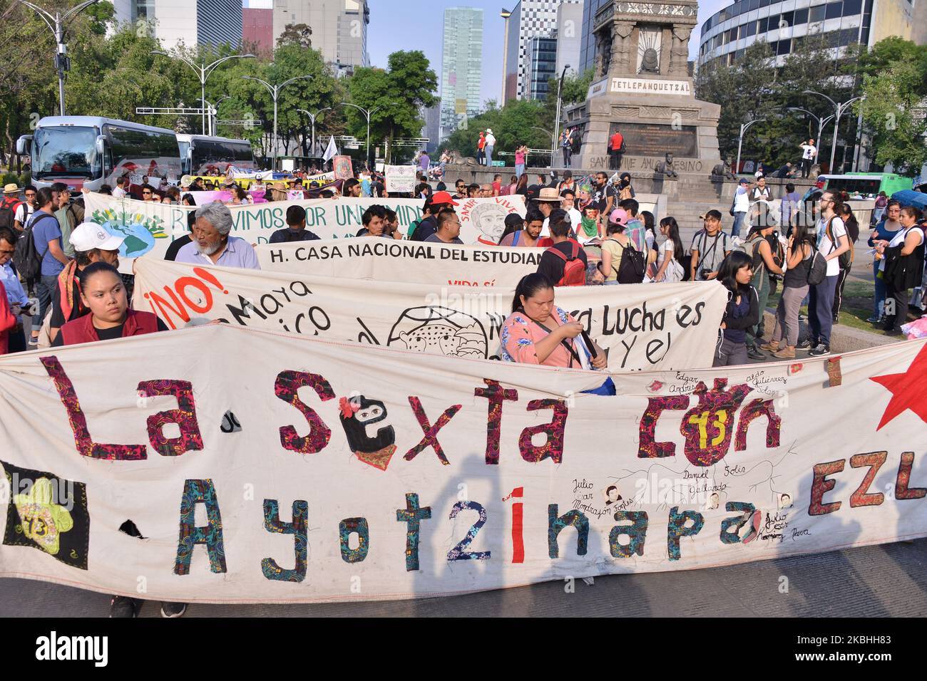 Murder of environmental activist samir flores hi-res stock photography ...