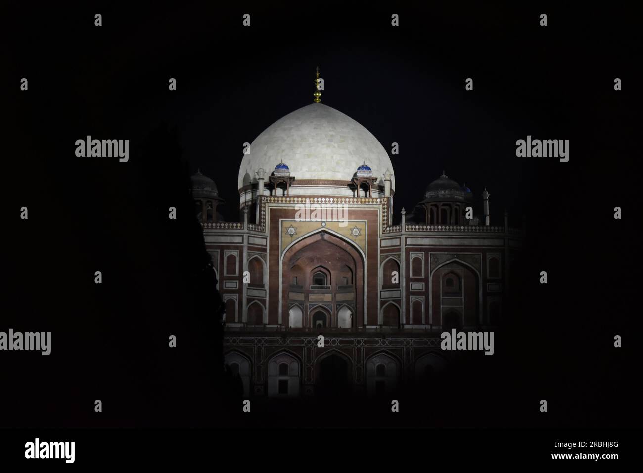 Humayuns Tomb At Night