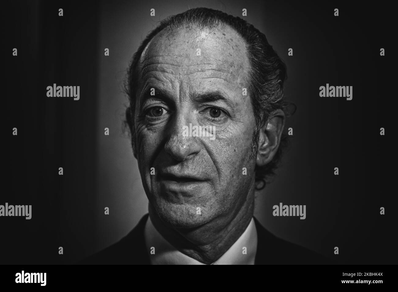 (EDITOR'S NOTE: Image was converted to black and white) Luca Zaia ...