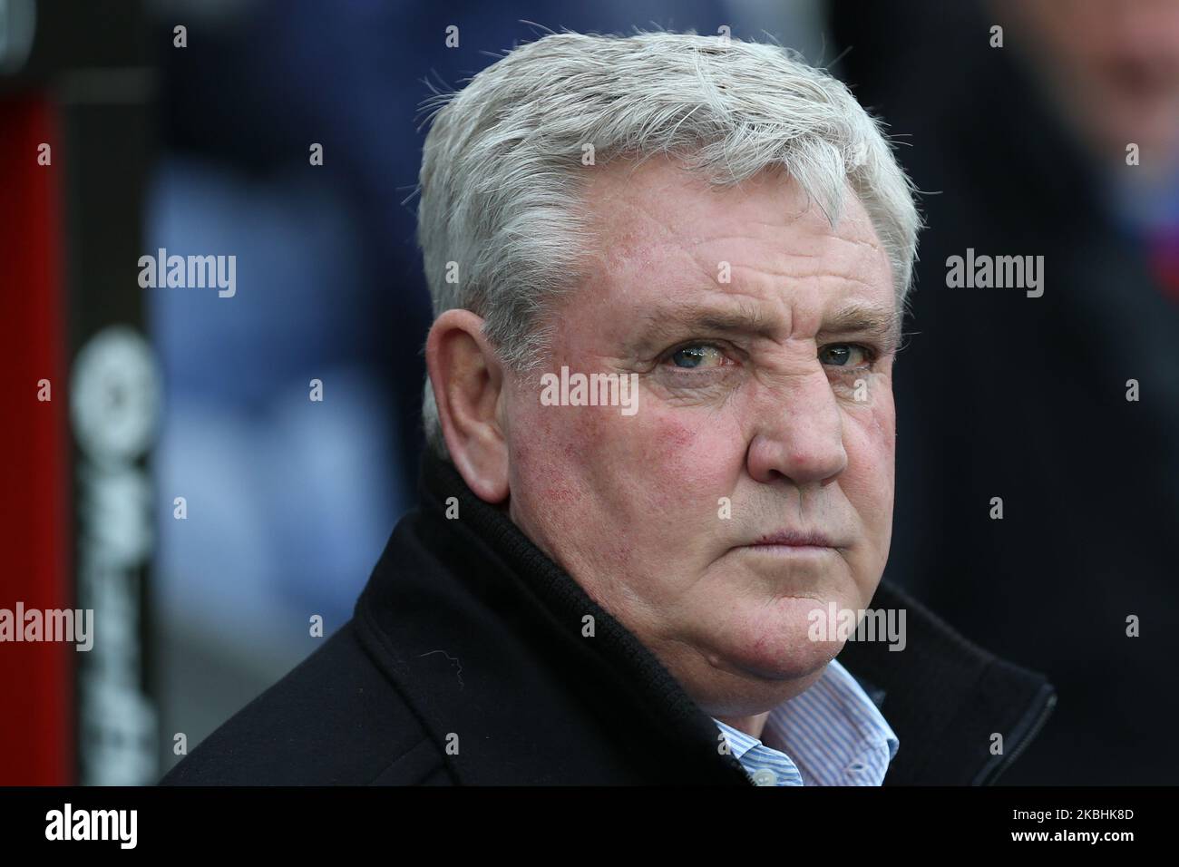 Steve Bruce manager of Newcastle United during the Premier League match ...