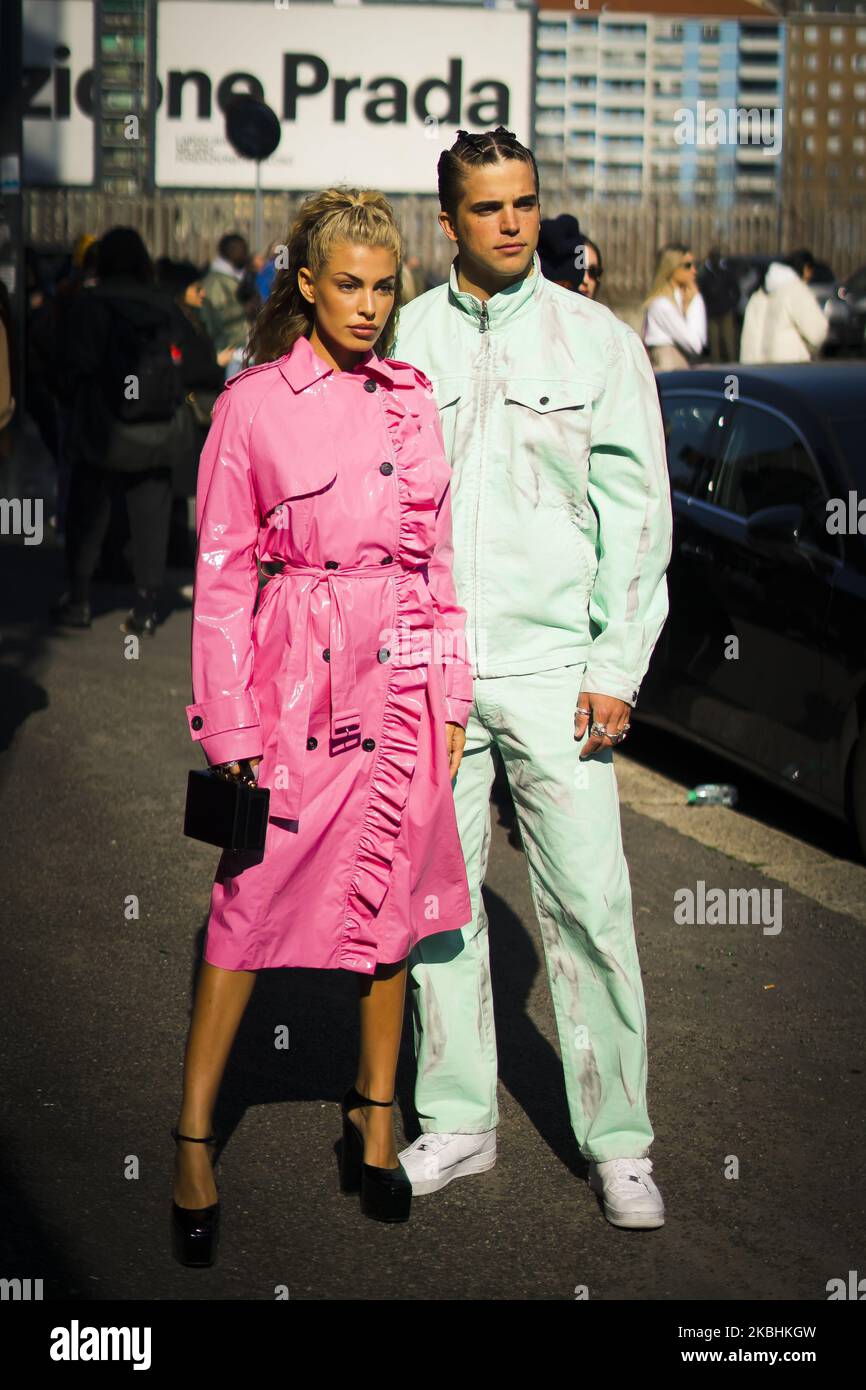 People at Street Style At Ermanno Scervino Fashion Show: February 22 ...