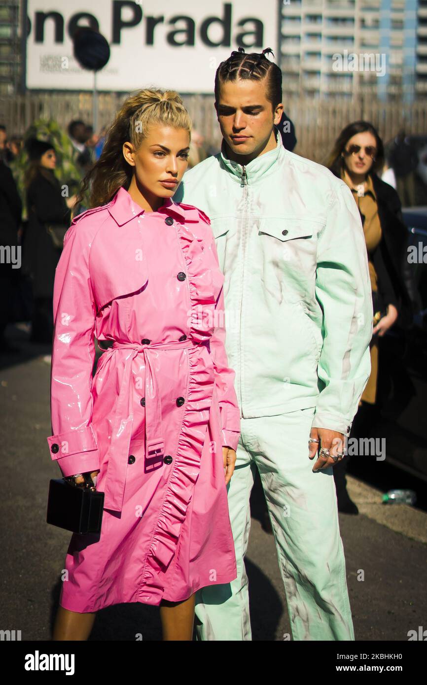 People at Street Style At Ermanno Scervino Fashion Show: February 22 ...