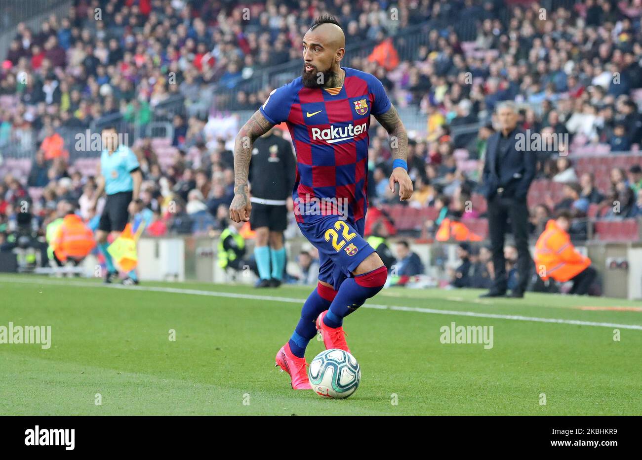 Arturo Vidal during the match between FC Barcelona and SD Eibar ...