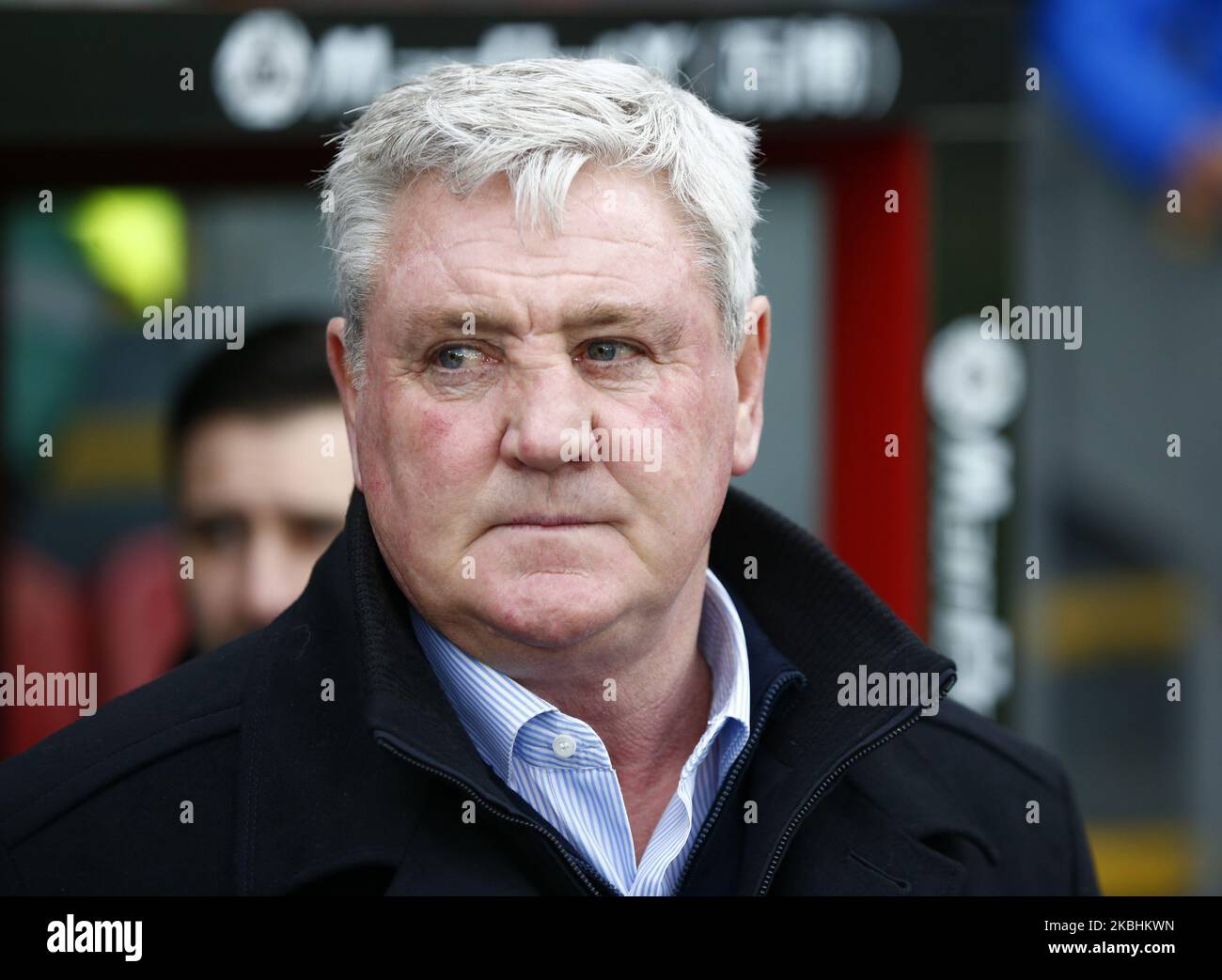 Newcastle United manager Steve Bruce during English Premier League ...