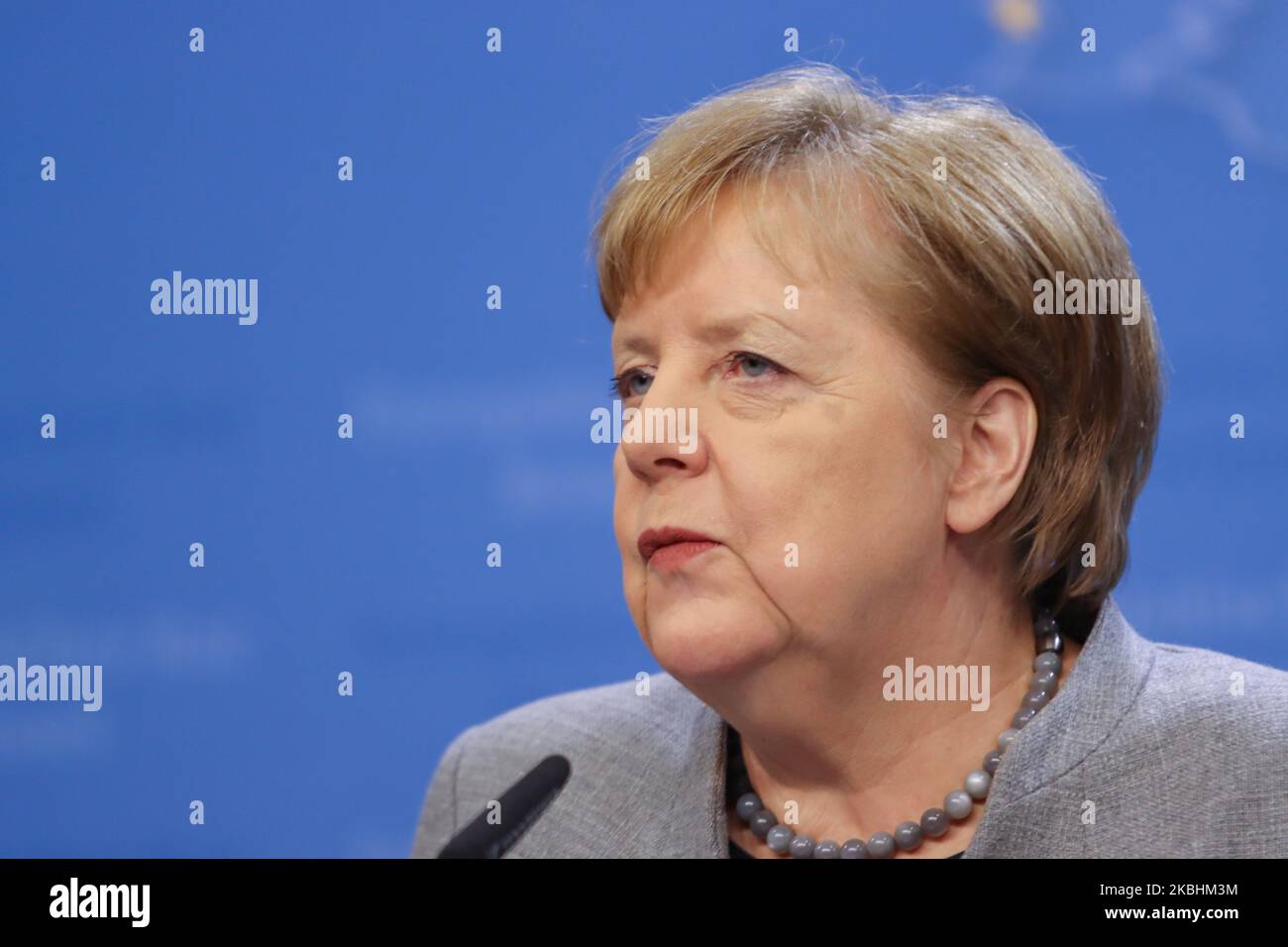 Angela merkel smiling portrait hi-res stock photography and images - Alamy