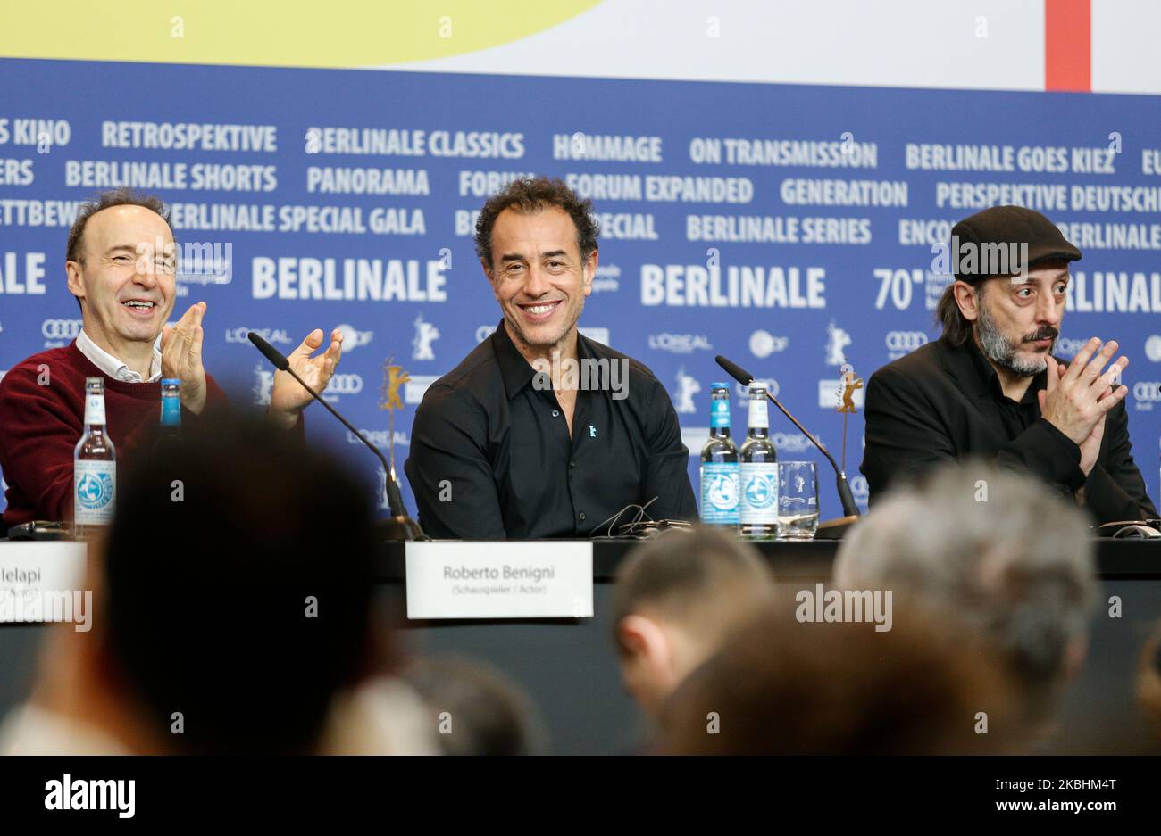 Actor Roberto Benigni and Director and Screenwriter Matteo Garrone, and ...