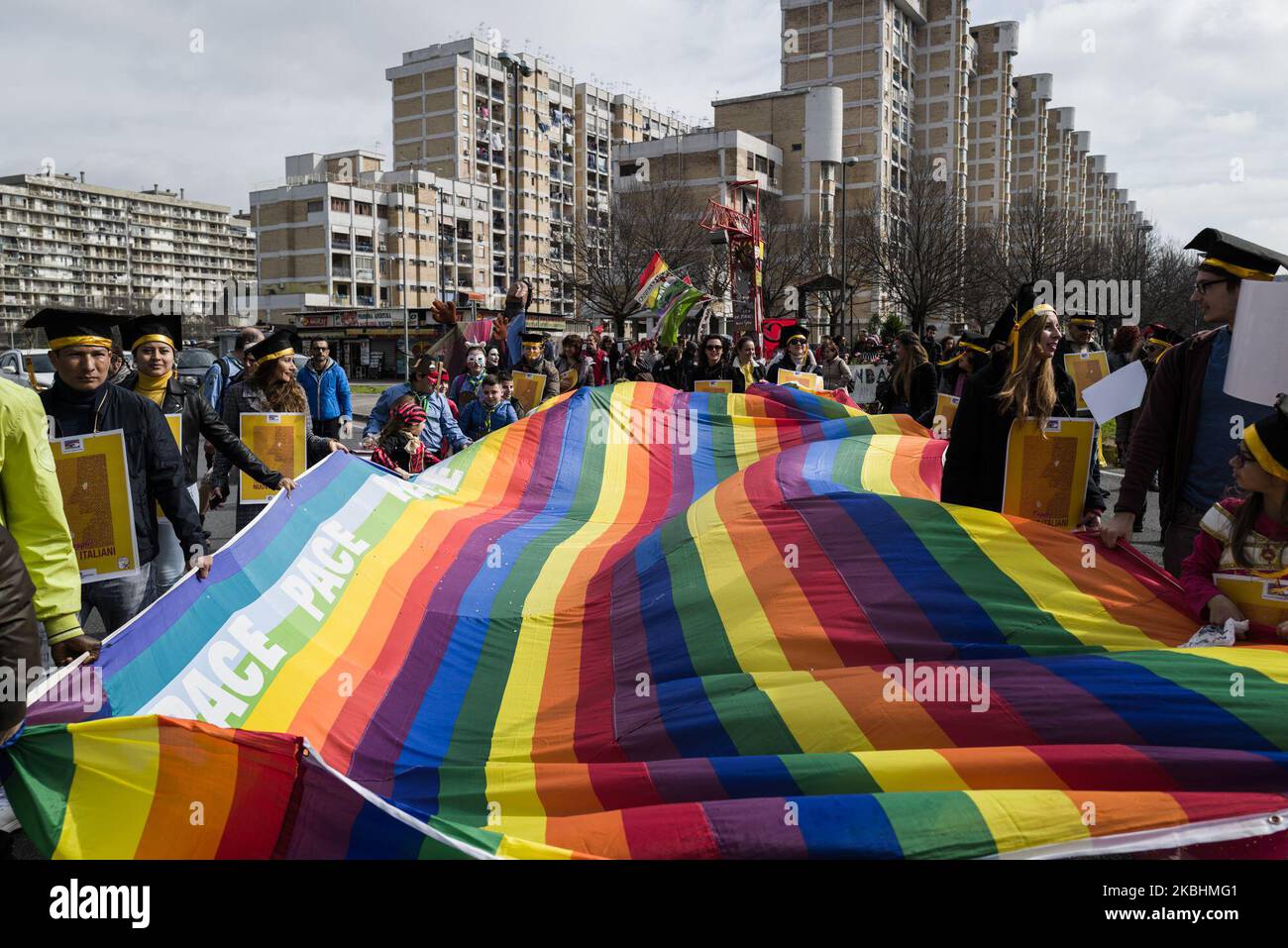 People dressed in traditional carnival costumes attend carnival ...