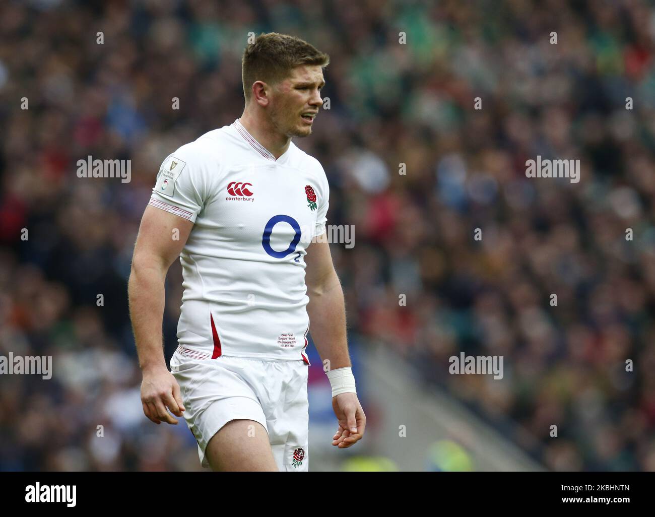 Owen Farrell of England in action during Guinness Six Nations between England and Ireland at ...