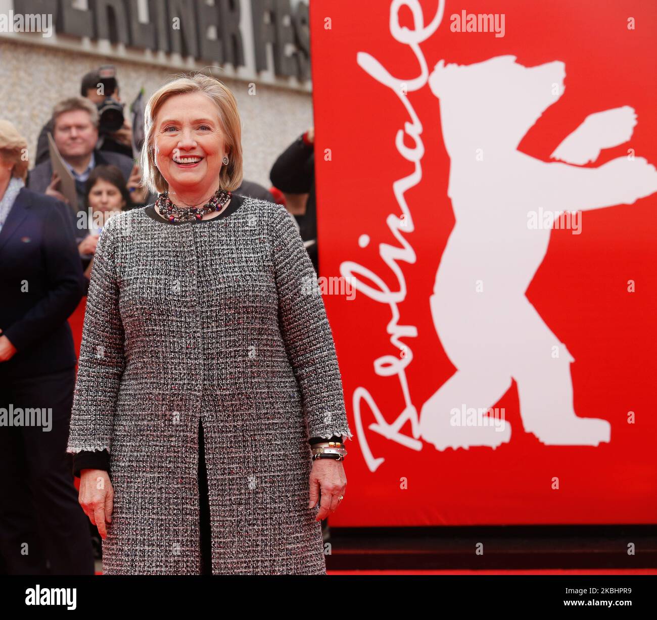 Hillary Clinton arrives at the red carpet for a screening of ...