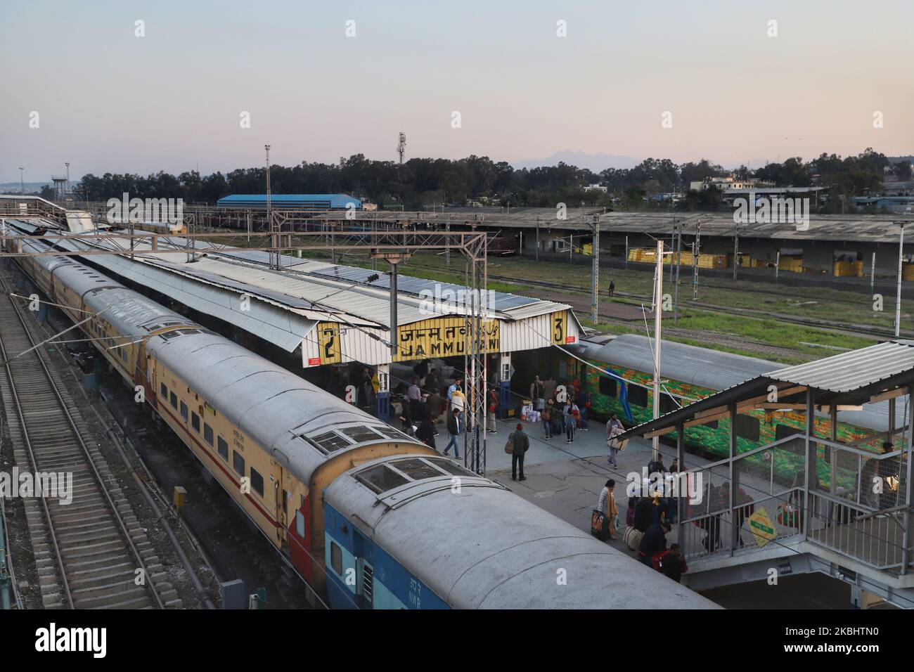 A view of Jammu Tawi Railway Station in Jammu on 25 February 2020 ...