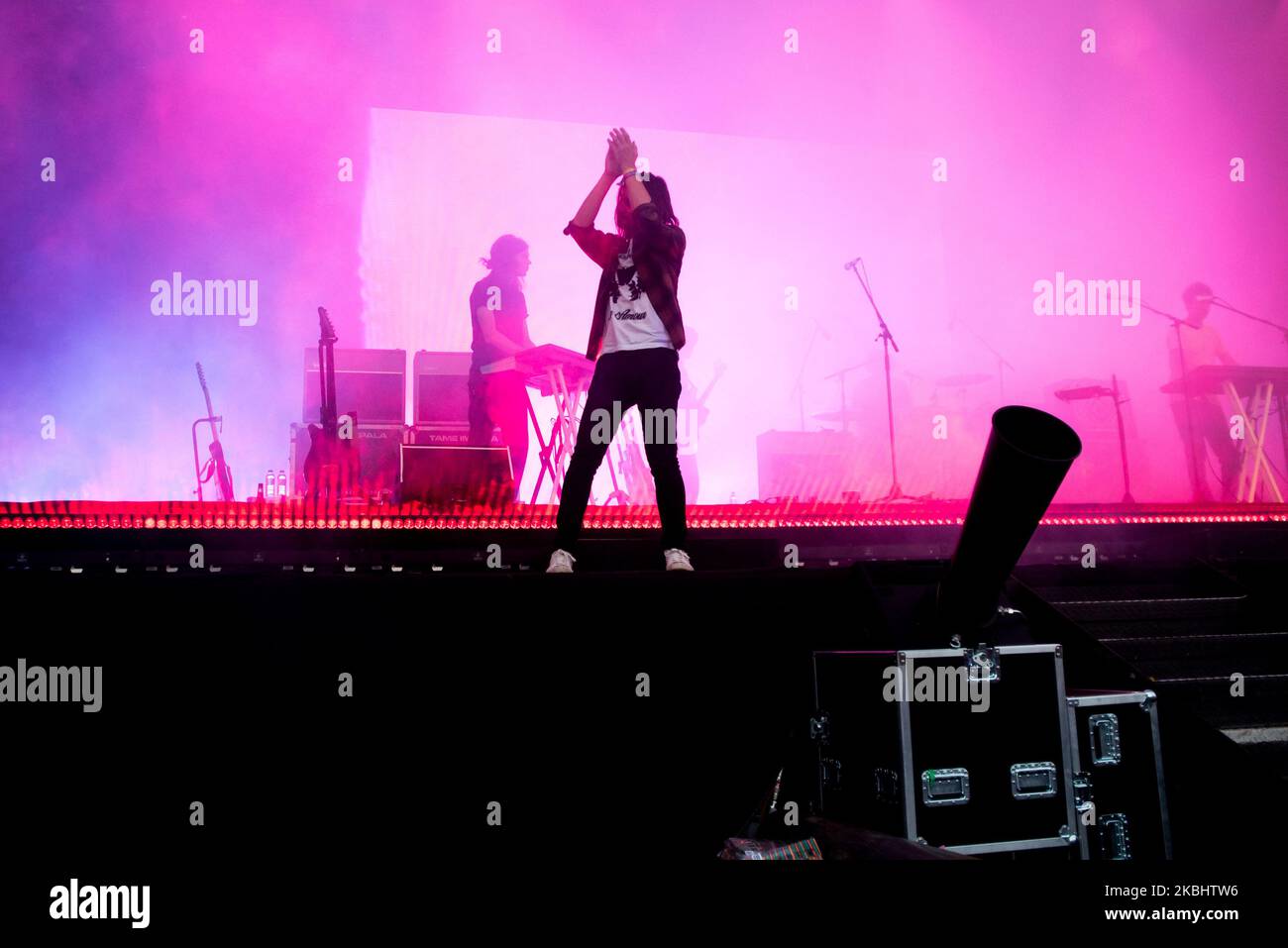 Australian indie rock band Tame Impala perform on stage at Citadel ...